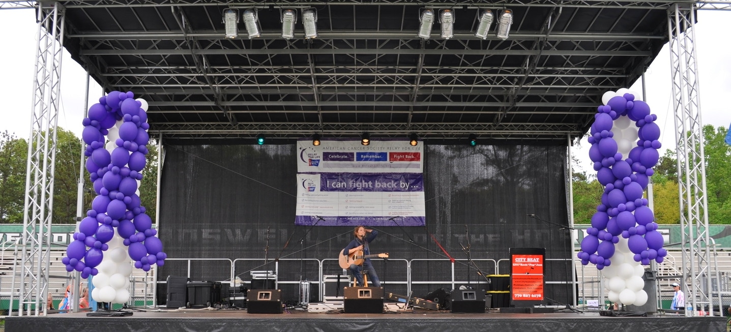 Balloon Columns for Concerts and Music Festivals|YTE Events